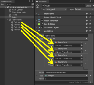 【Unity 3D】Visual Scriptingで、複数地点を巡回するGameObjectを作成する方法 | とんプログラミング