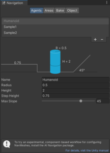 【Unity 3D】ナビゲーションシステムでAgent Typeを複数作る方法 | とんプログラミング