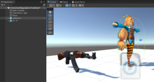 【Unity 3D】Animation Riggingで銃を両腕で構えるようにする方法 | とんプログラミング