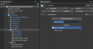【Unity 3D】Animation Riggingで銃を両腕で構えるようにする方法 | とんプログラミング