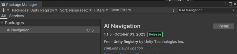 【Unity 3D】(Version: 2022.2以降)AI Navigationの使い方 | とんプログラミング